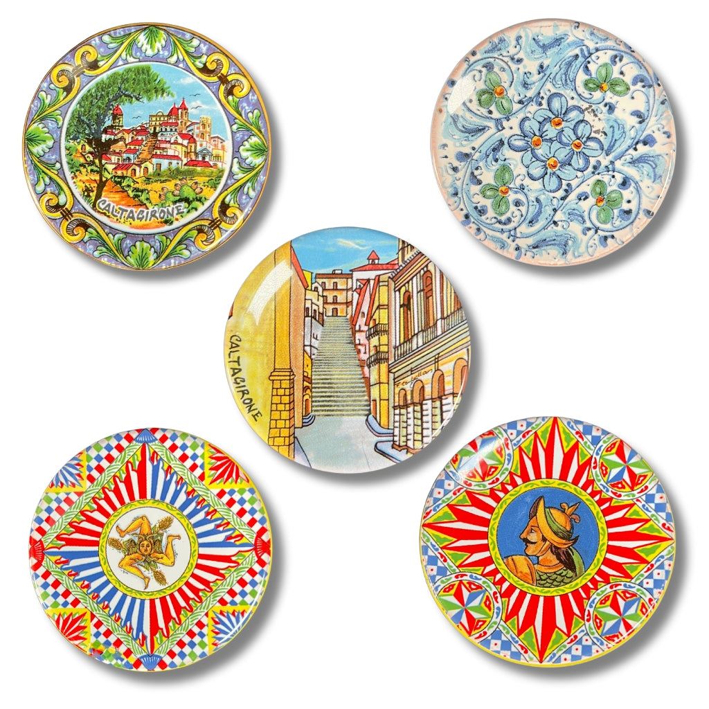 Piattini Calamita Souvenir diametro 7 cm vari decori – Ingrosso per la ...